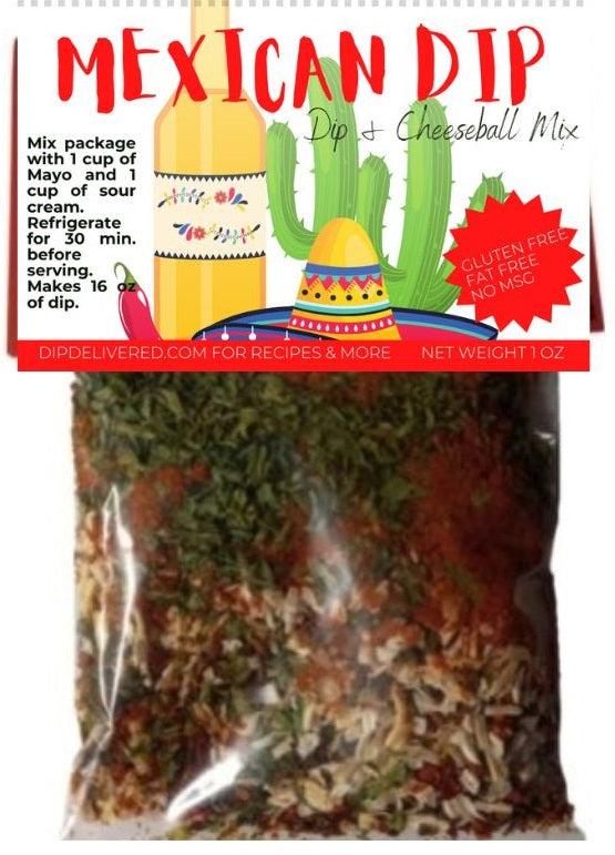 Mexican Dip Dry Mix Packet | Appetizer and Party Snack Gift Basket Ide ...