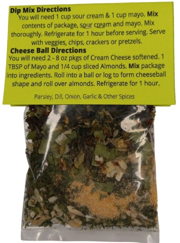 Vegetable Dip Dry Mix Packet | Appetizer and Party Snack Gift Basket I ...