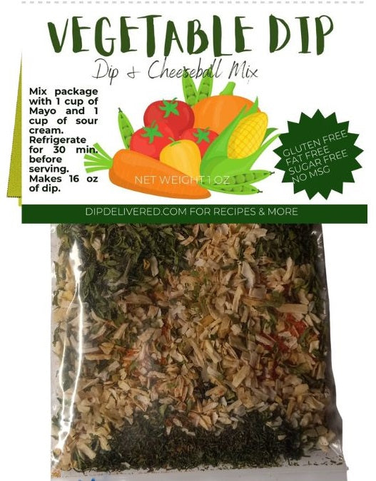 Vegetable Dip Dry Mix Packet | Appetizer and Party Snack Gift Basket I ...